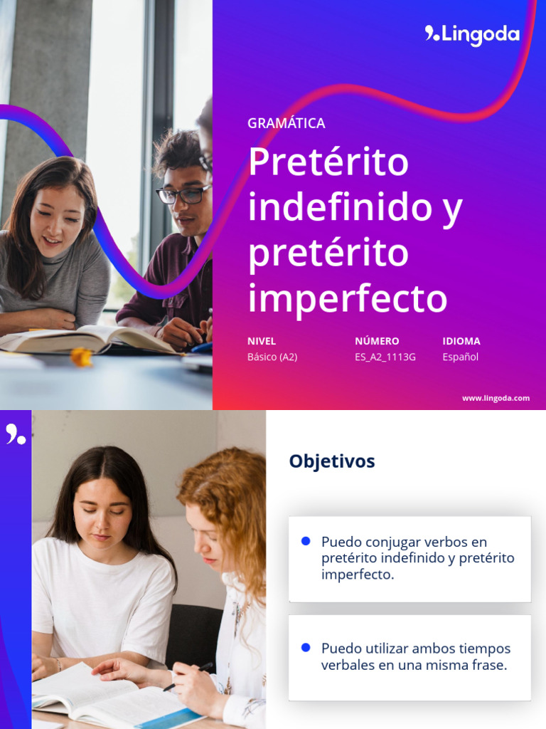Pretérito Indefinido vs. Imperfecto | PDF