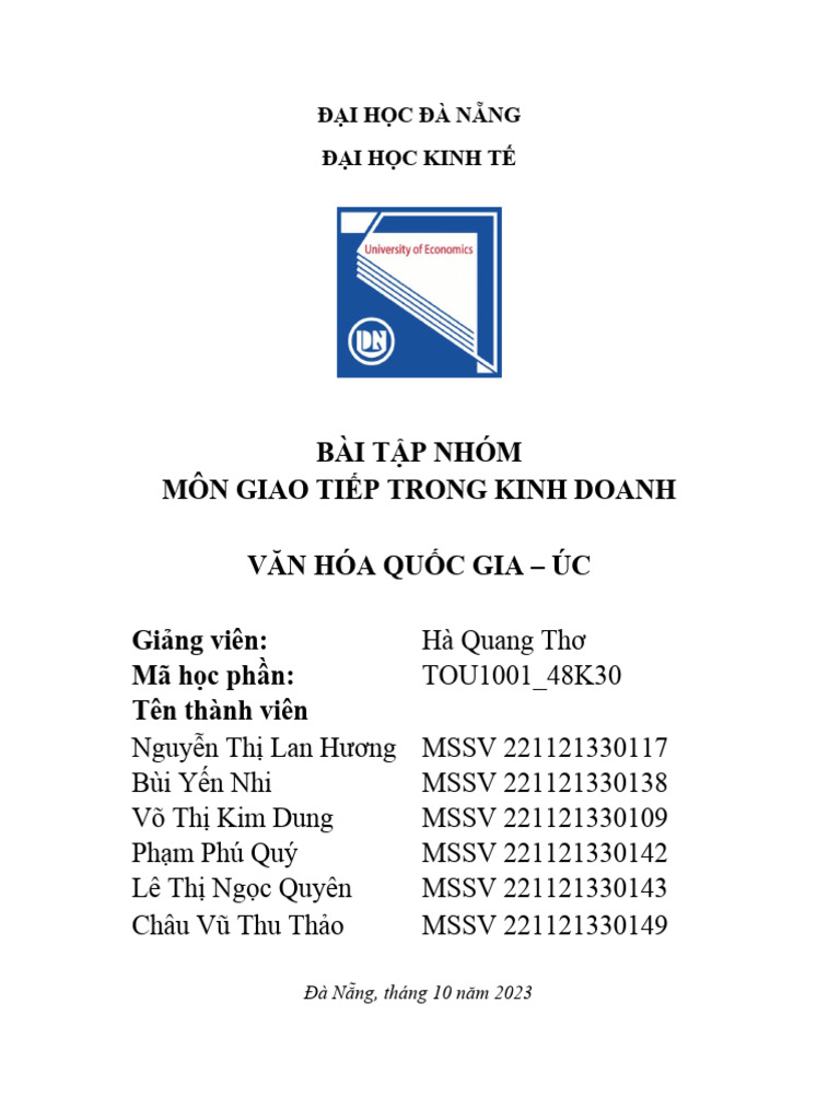 VH ÚC Nhóm4 | PDF
