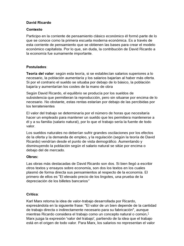David Ricardo Jsjs | PDF