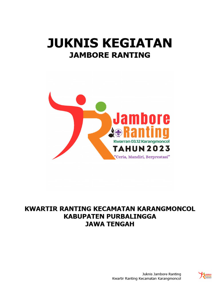 Juknis Kegiatan Jambore Ranting 2023 | PDF