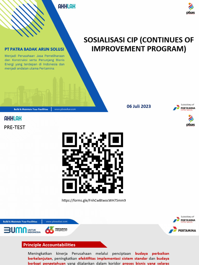 Sosialisasi CIP | PDF