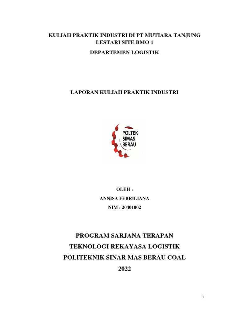 Laporan Kuliah Praktik Industri Annisa | PDF | Seni