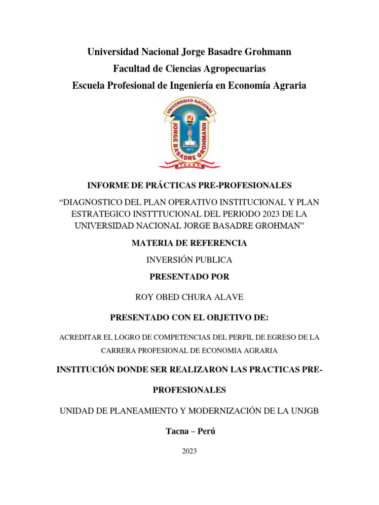 Informe de Practicas UPM | PDF | Negocios