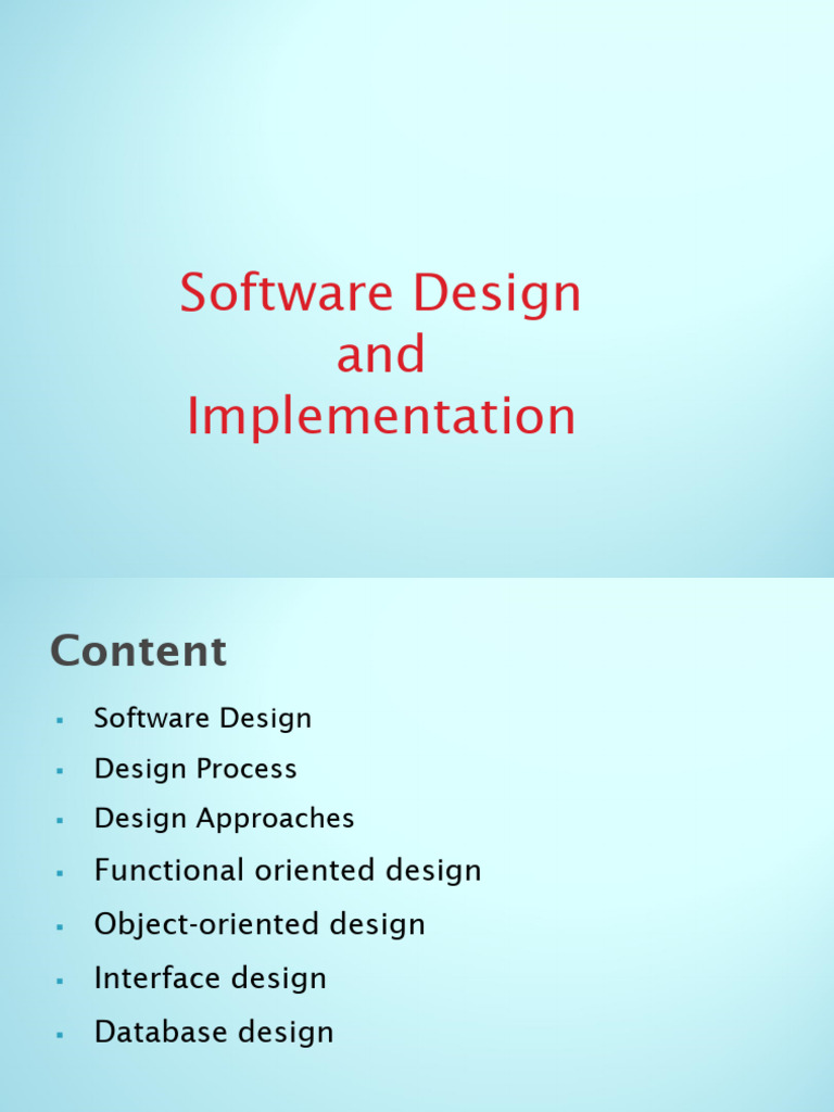 Software Design | PDF | Computers Software Design | PDF | Computers