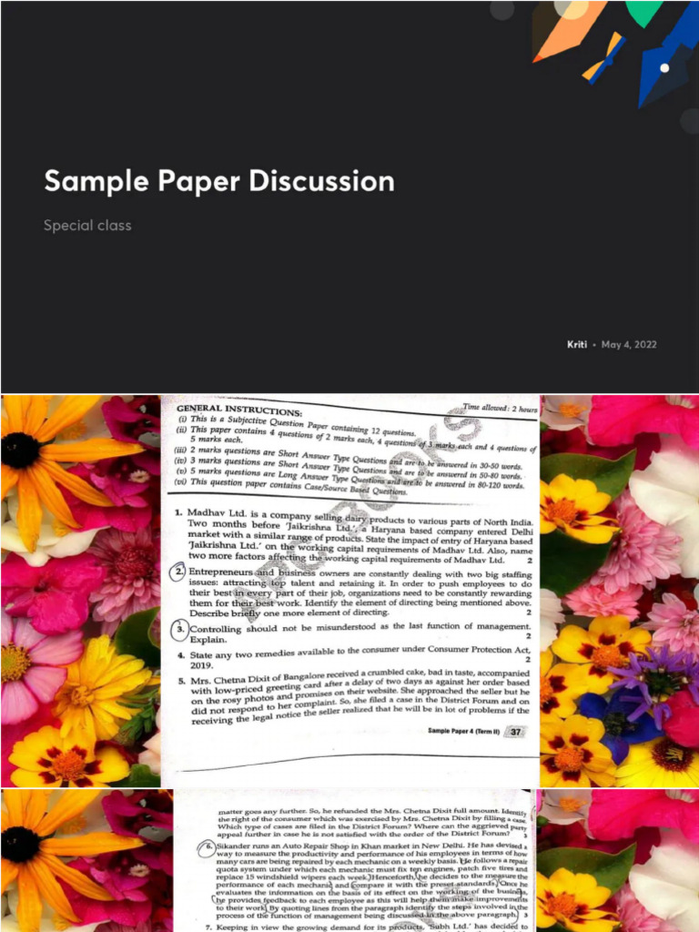 Sample Paper Discussion No Anno | PDF