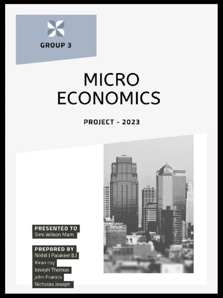 Economics Project | PDF