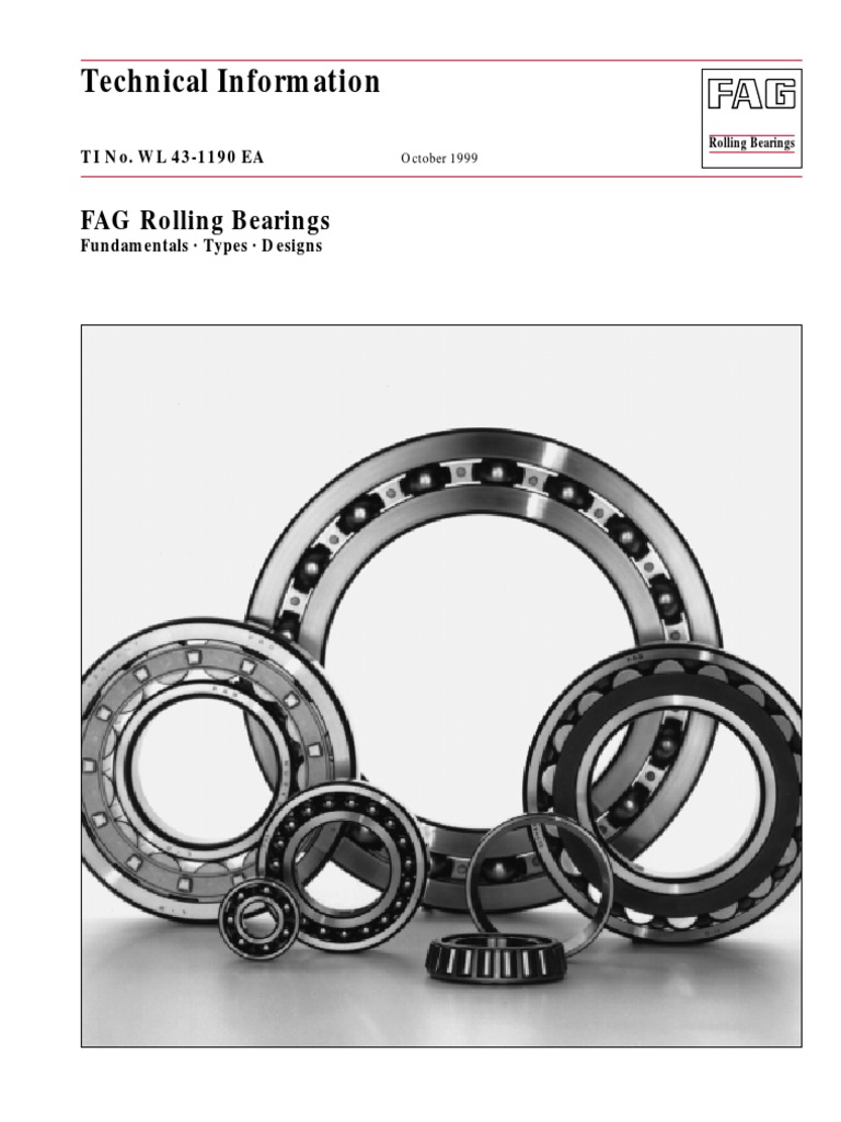 Fag Bearings Fundamentals | PDF | Bearing (Mechanical) | Lubricant