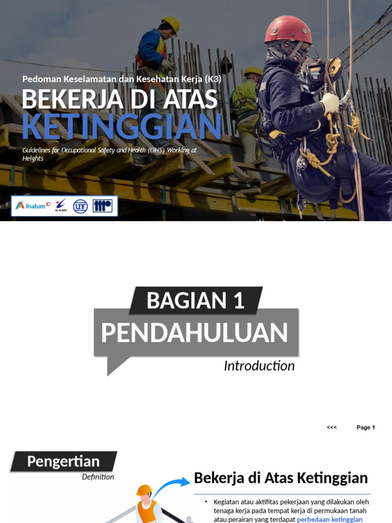Bekerja Di Ketinggian (Working at Height) | PDF