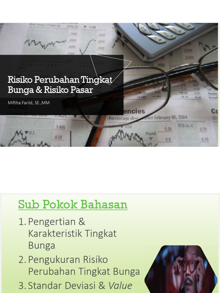 Risiko Perubahan Tingkat Bunga & Risiko Pasar | PDF