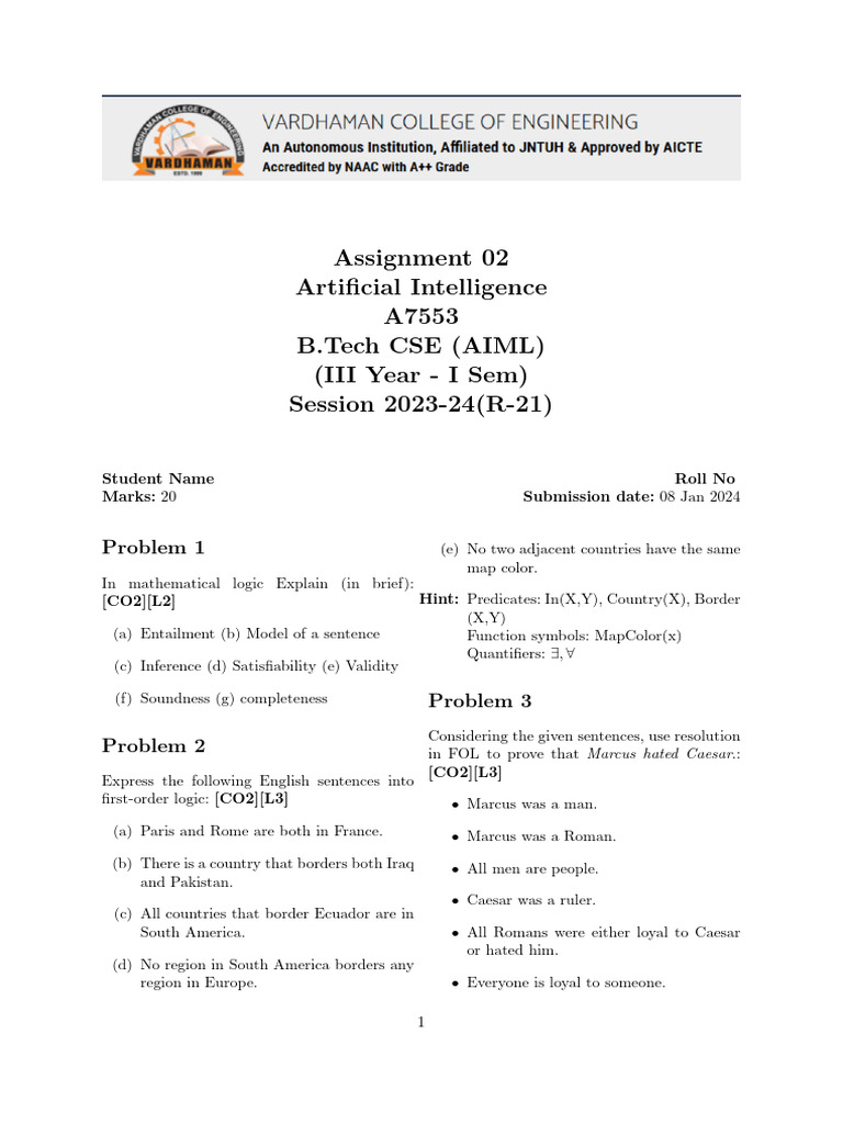 Iii-I CSM - Aat 02 | PDF