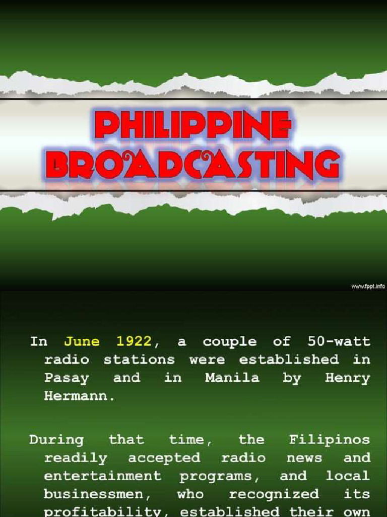 History of Broadcasting | PDF