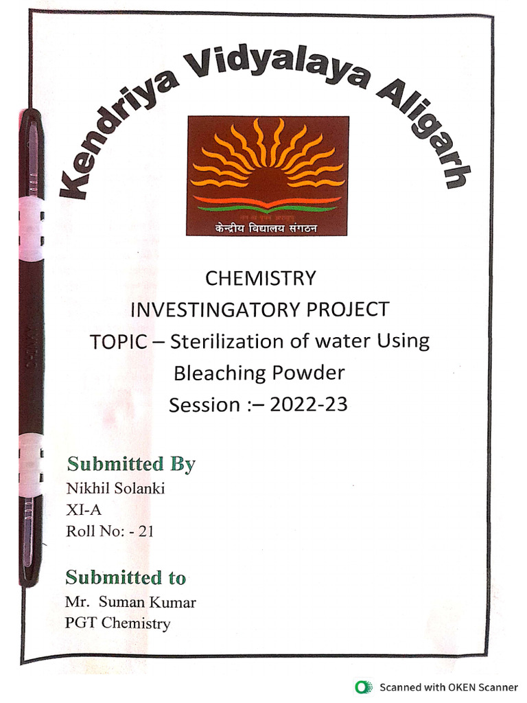 Sample Investigatory Project | PDF