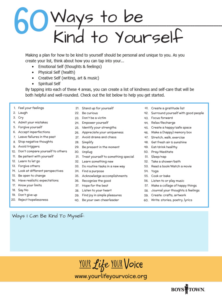 60 Ways To Be Kind | PDF | Self-Improvement