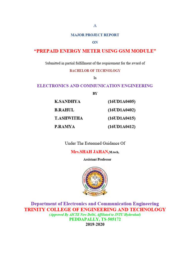 Project Format | PDF