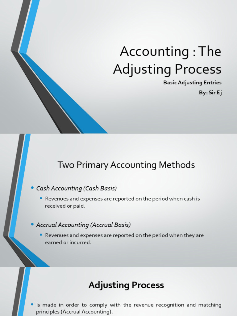 Adjusting | PDF