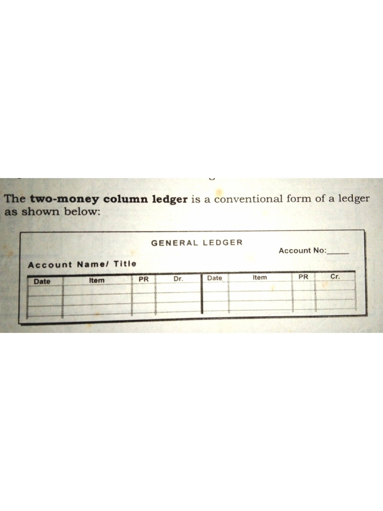 Forms of Ledger | PDF