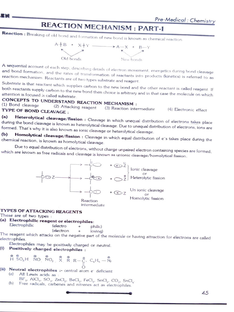 Chemistry Reaction Mechanisms | PDF