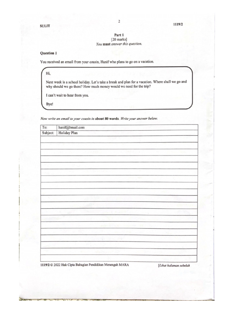 MRSM Paper 2 | PDF