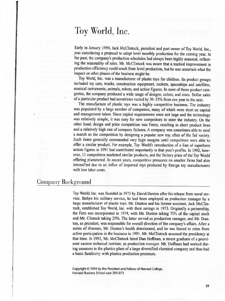 02.Toy World Inc. | PDF