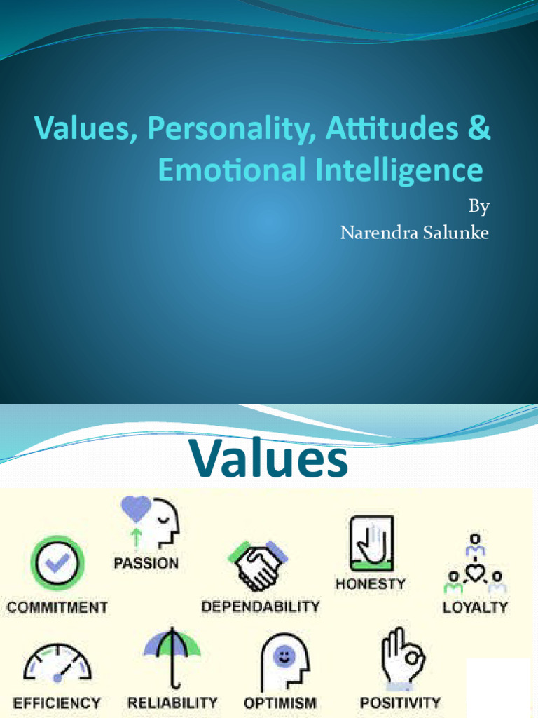 Values, Personality, Attitudes & Emotional Intelligence | PDF