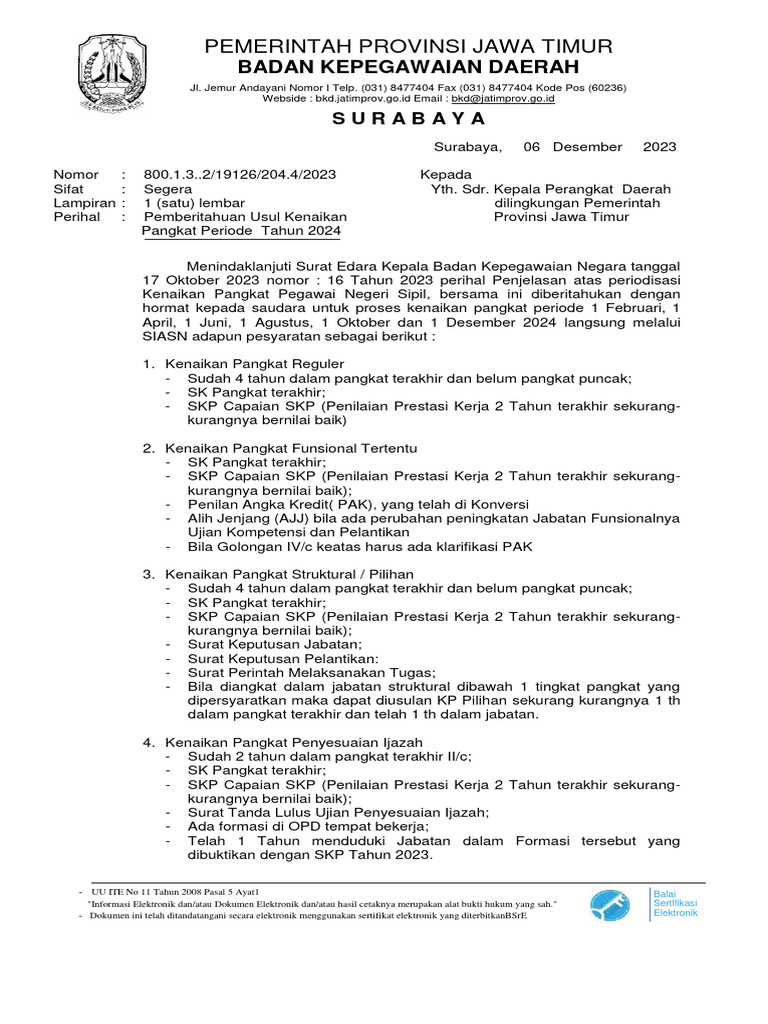 Se KP Tahun 2024 | PDF