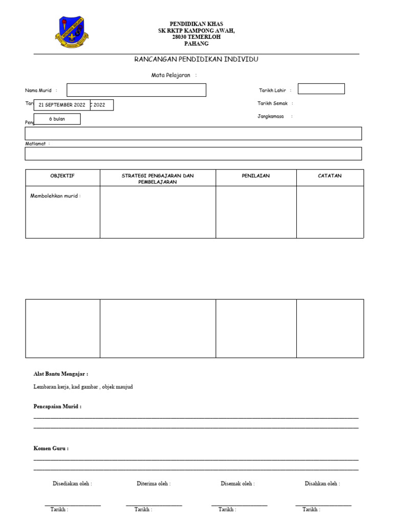 Tapak Rpi 21 Mac Hingga 21 September 2022 | PDF