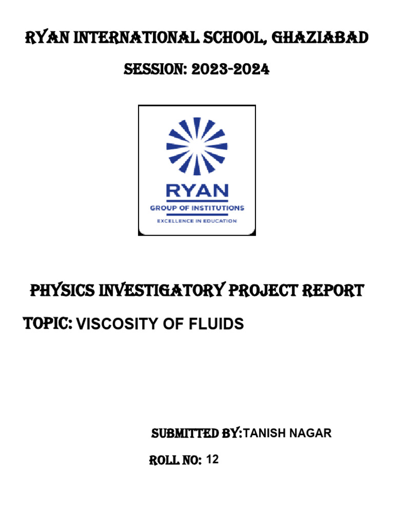 Xi - Investigatory Project Report Format-3 | PDF | Science & Mathematics