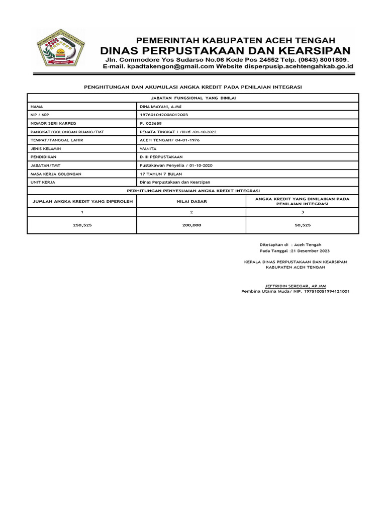 Buk Dina Pak Integ 2022 | PDF