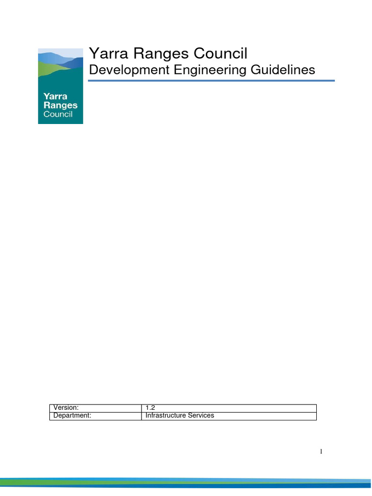 Development Engineering Guidelines | PDF | Discharge (Hydrology) | Surface Runoff