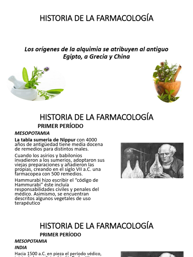 Historia de La Farmacología | PDF