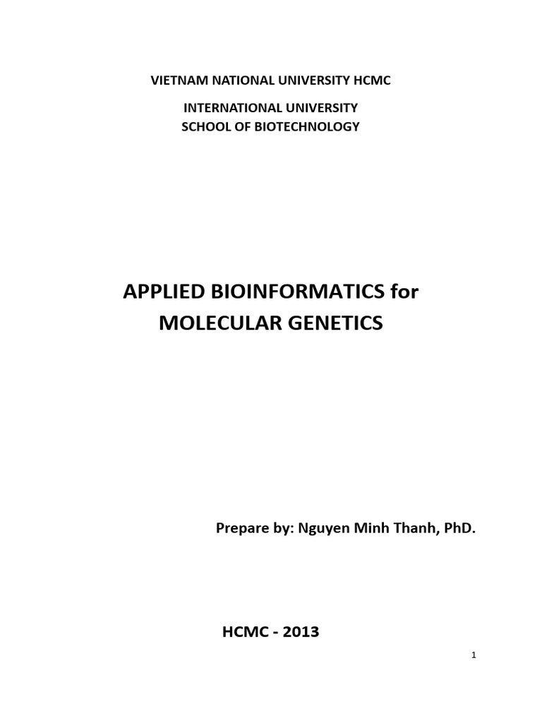 Molecular Genetics - Lab Manual - 22 May 2021 | PDF | Open Reading ...