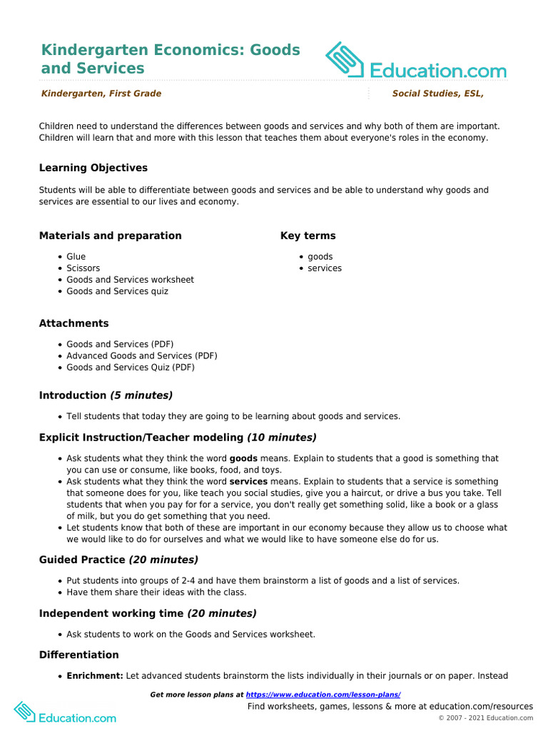 Usr Local SRC Education - Com Files Static Lesson-Plans Kindergarten-economics-goods-And ...