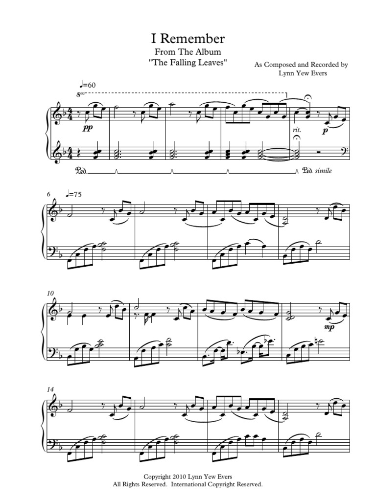 I Remember Transcription | PDF