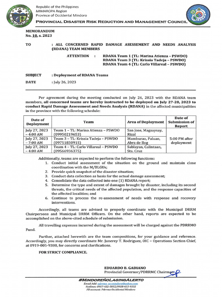RDANA Team Deployment | PDF
