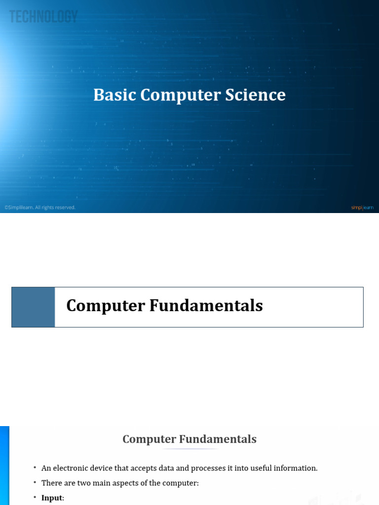 Computer - Fundamentals (Module - One) | PDF