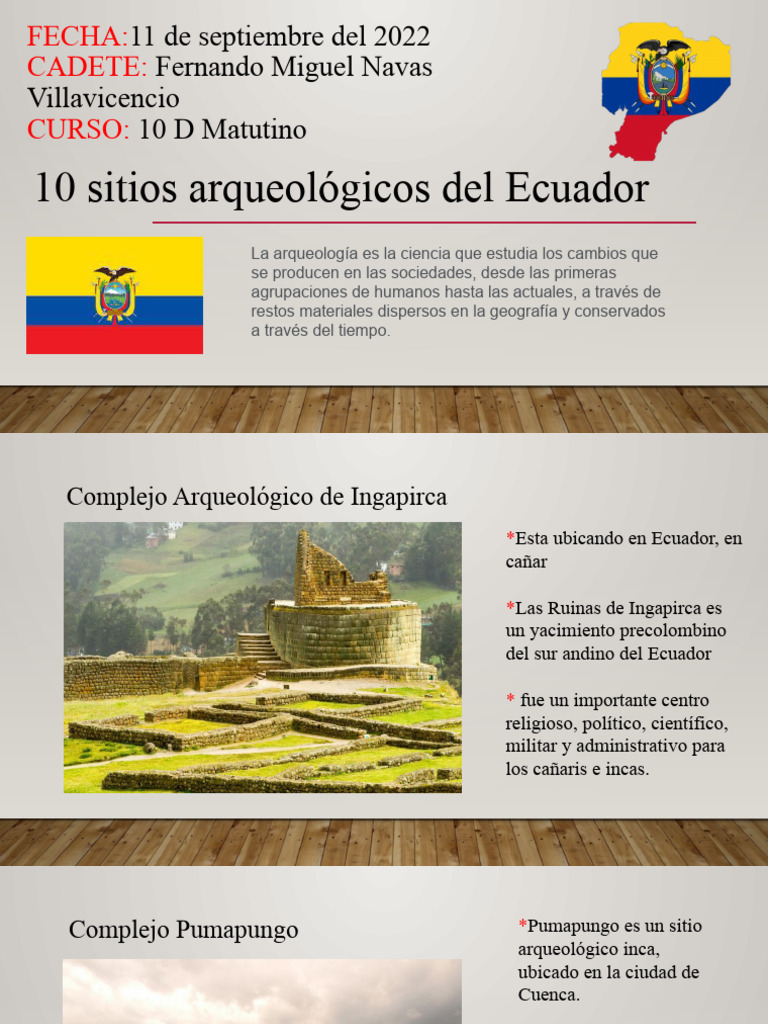 Sitios Arqueologico de Ecuador | PDF | Ecuador | Arqueología
