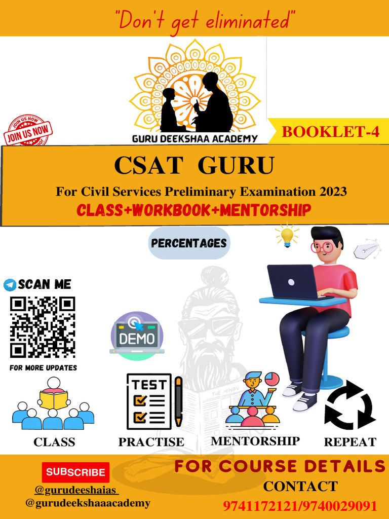 Mastering Percentages for CSAT 2023 | PDF