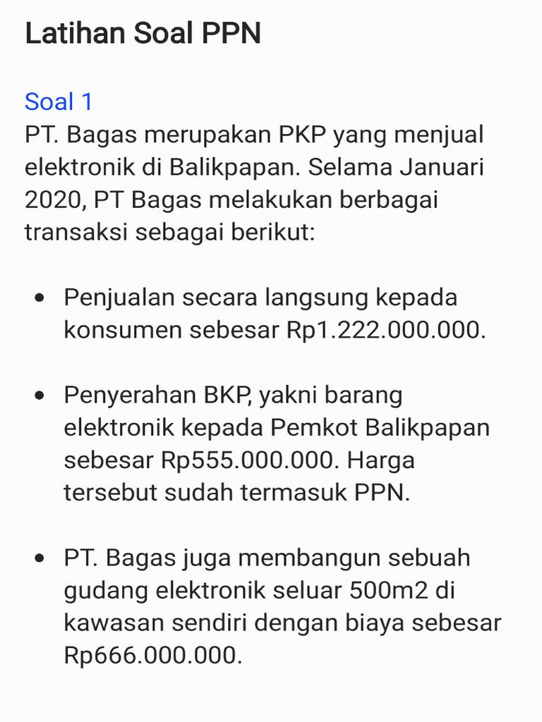 Latihan Soal PPN - 231221 - 085310 | PDF