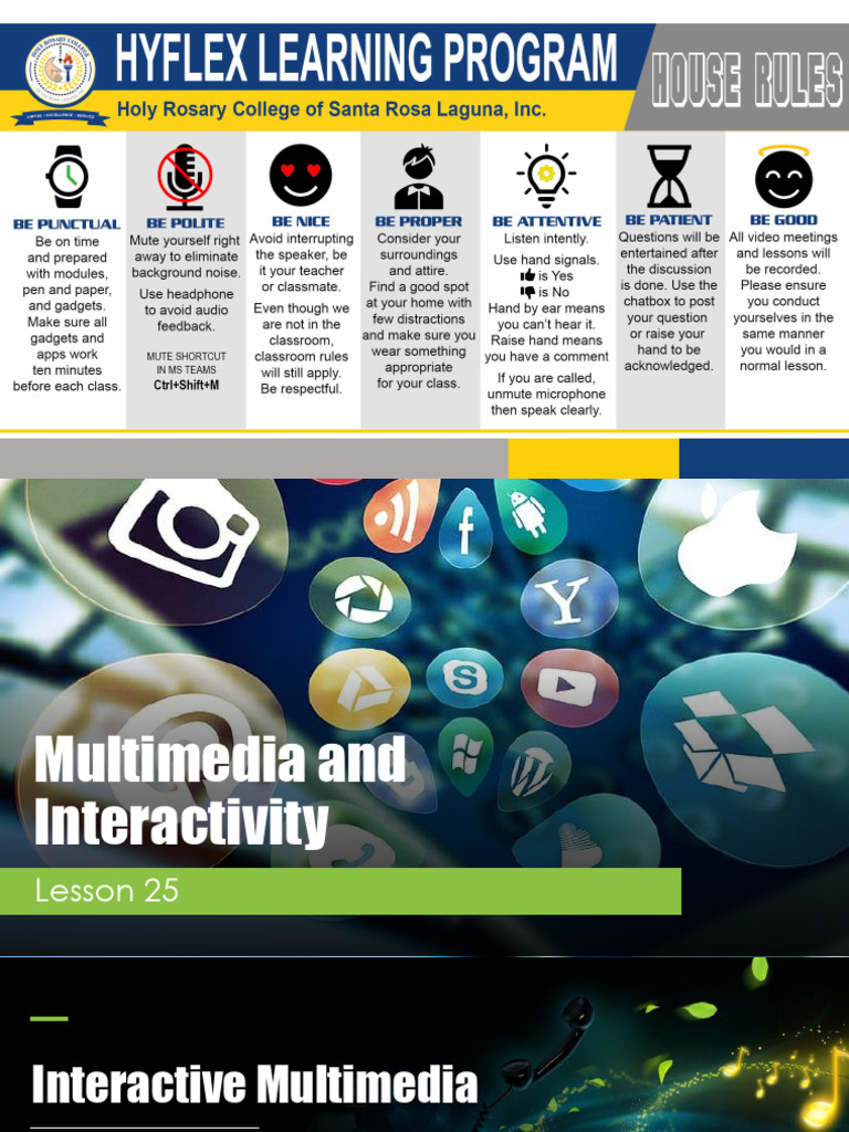 Lesson 25 Multimedia and Interactivity | PDF