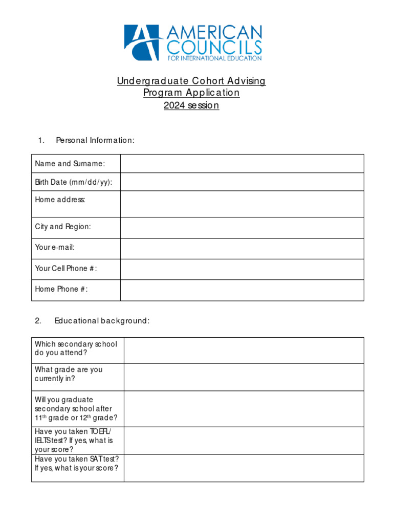 UCA Application | PDF