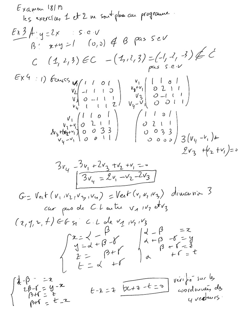 CorrigÃ© Exam 18 19 | PDF