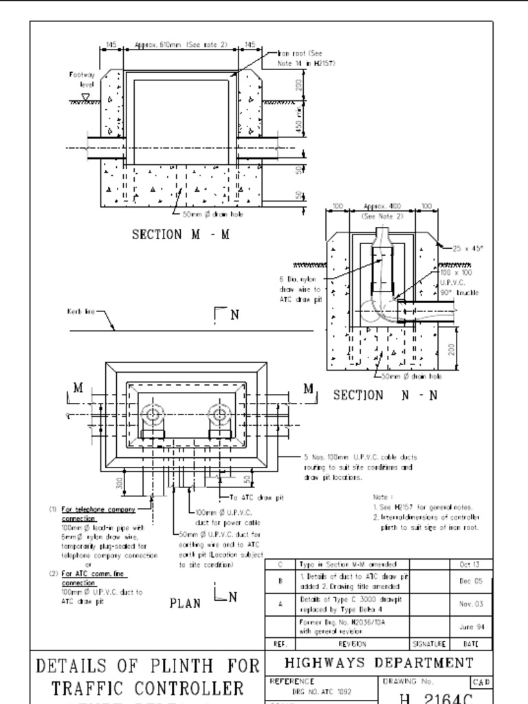 h2164c - ATC Cabinet Concrete Plinth | PDF