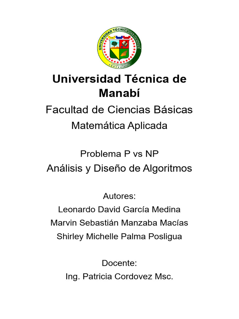 Análisis del Problema P vs NP | PDF