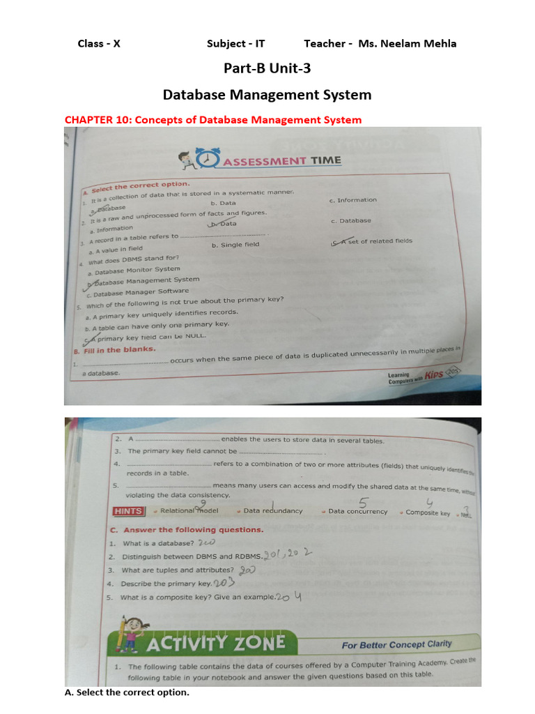 X IT Part-B Unit-3 | PDF