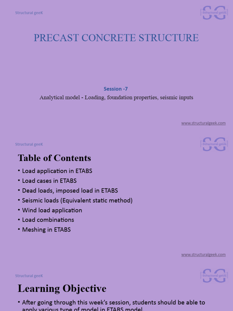 Precast Concrete Structure Session 07 | PDF | Computers