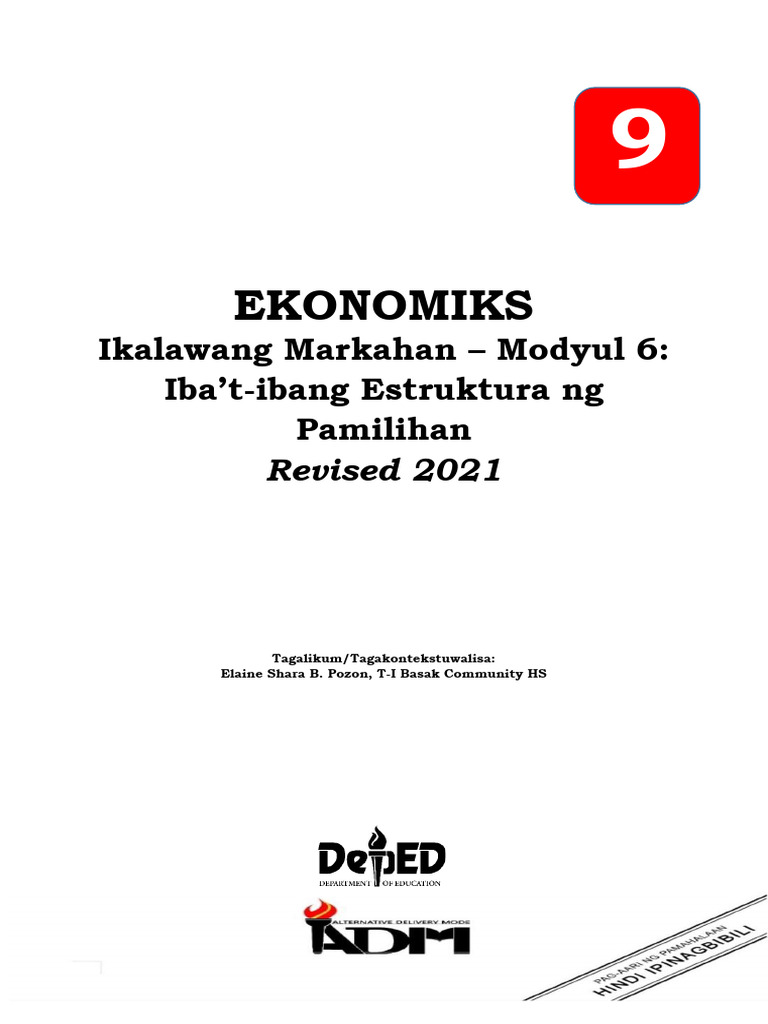 Revised AP9 M6 Q2 1 | PDF