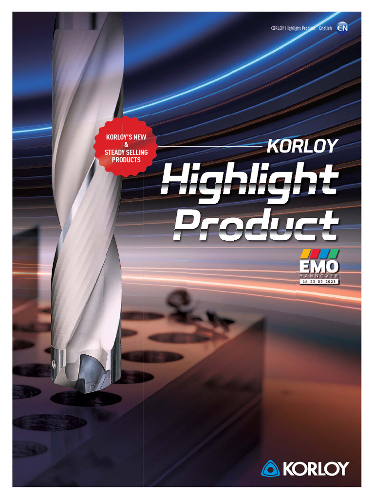Korloy's New & Steady Selling Products | PDF | Machining | Steel
