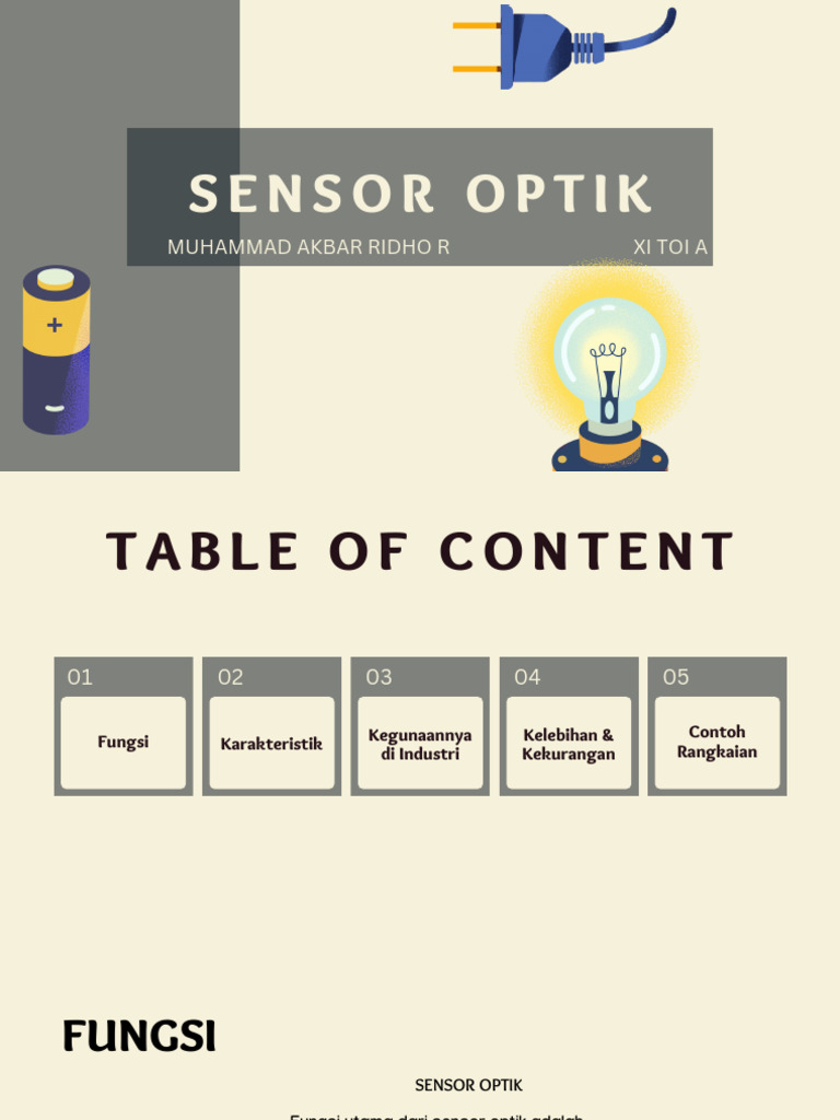Fungsi dan Kegunaan Sensor Optik | PDF | Science & Mathematics ...