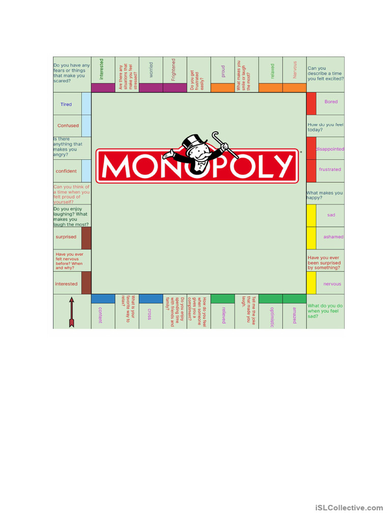 Emotions - Monopoly Game Board | PDF