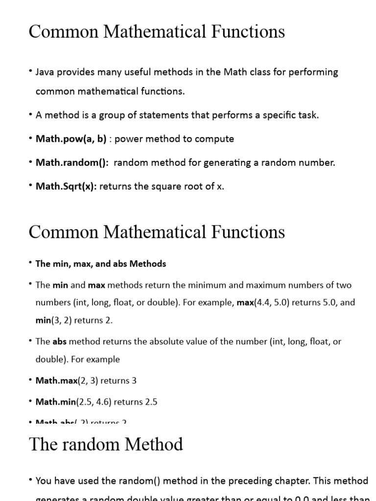 Chapter 4 Mathematical Functions Pdf